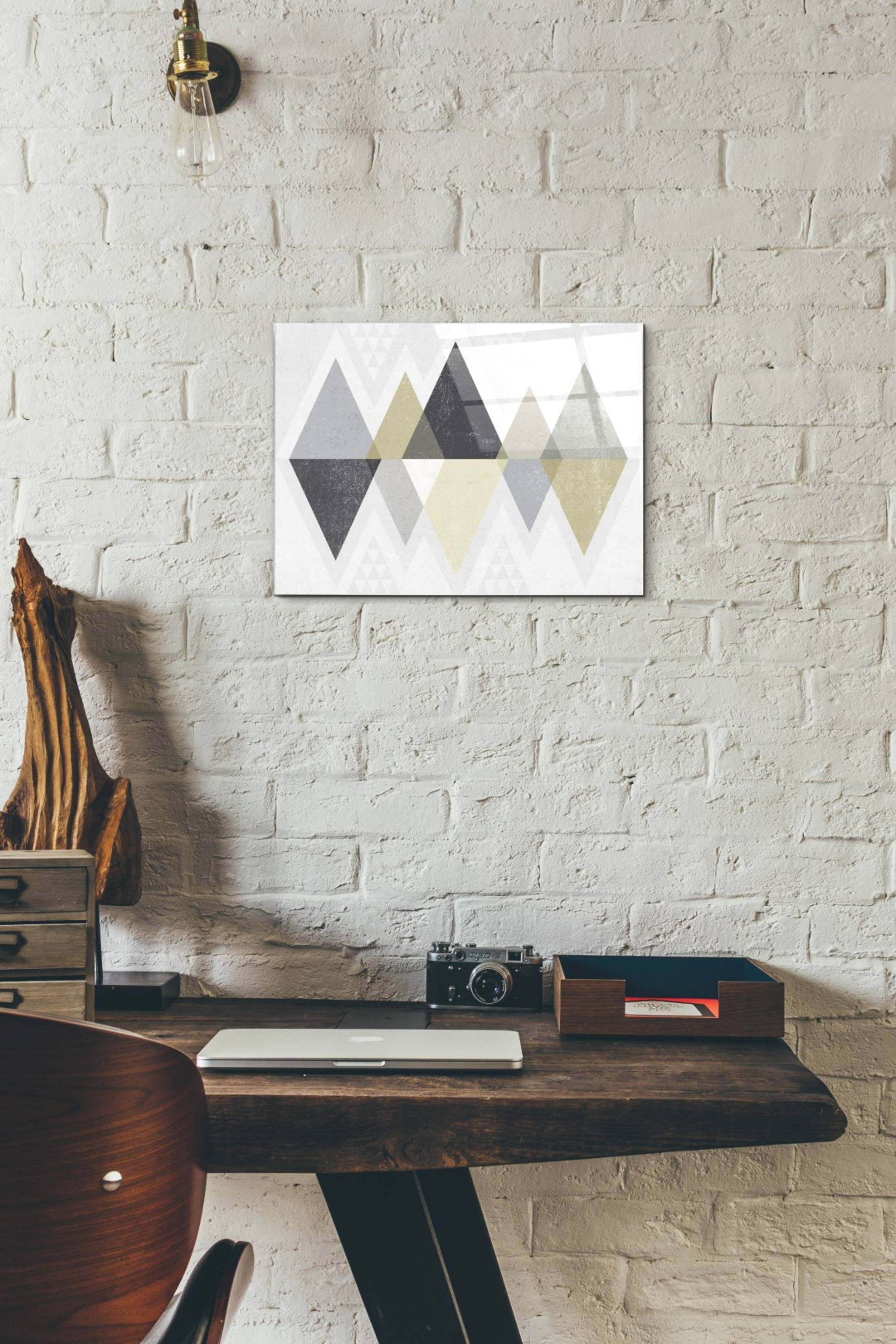 Wrought Studio™ " Mod Triangles II Archroma " by Michael Mullan | Wayfair